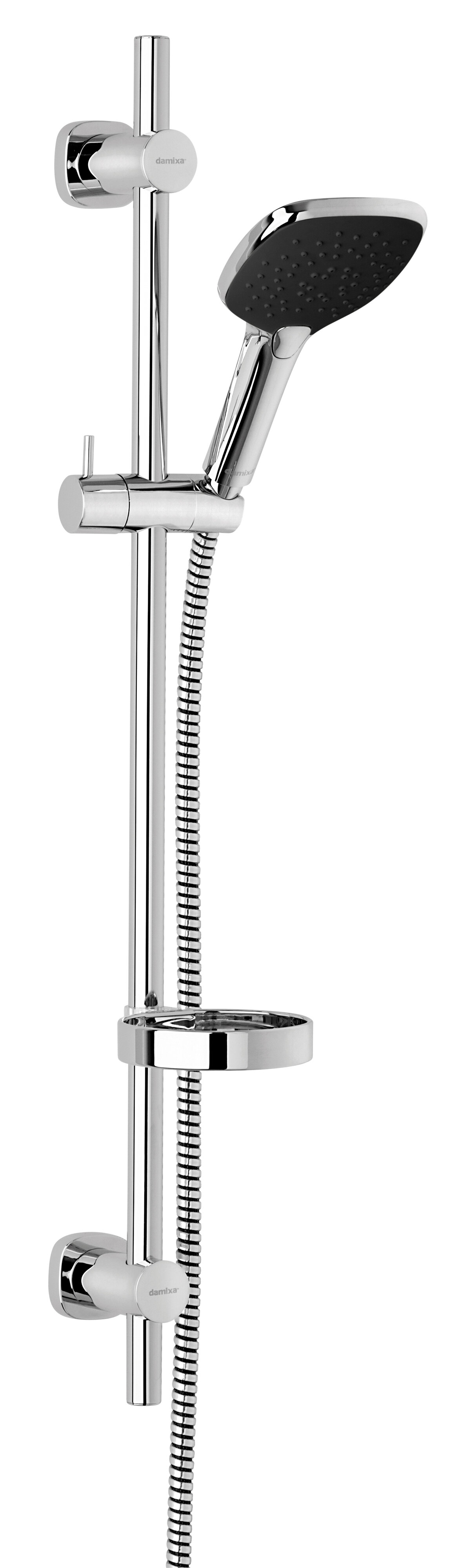 Slate Chrome/Black 4 Flex Shower Set [https://damixa.com]